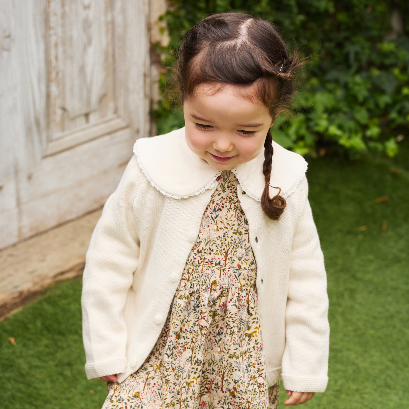 フェザーコットンニットカーディガン ミルク 70-80・80-90・90-100・100-110cm – 10mois 公式オンラインショップ