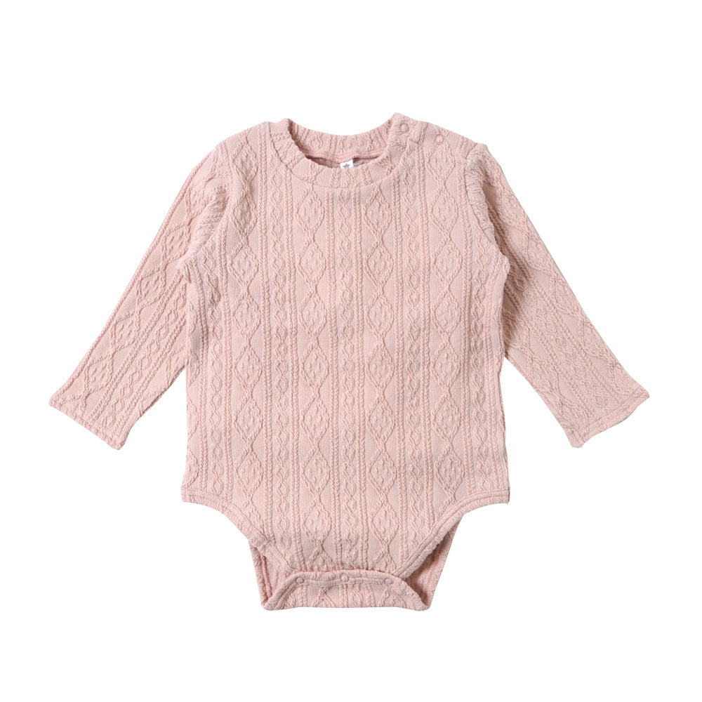 ケーブルニットボディオール ピンク 80cm – 10mois 公式オンラインショップ