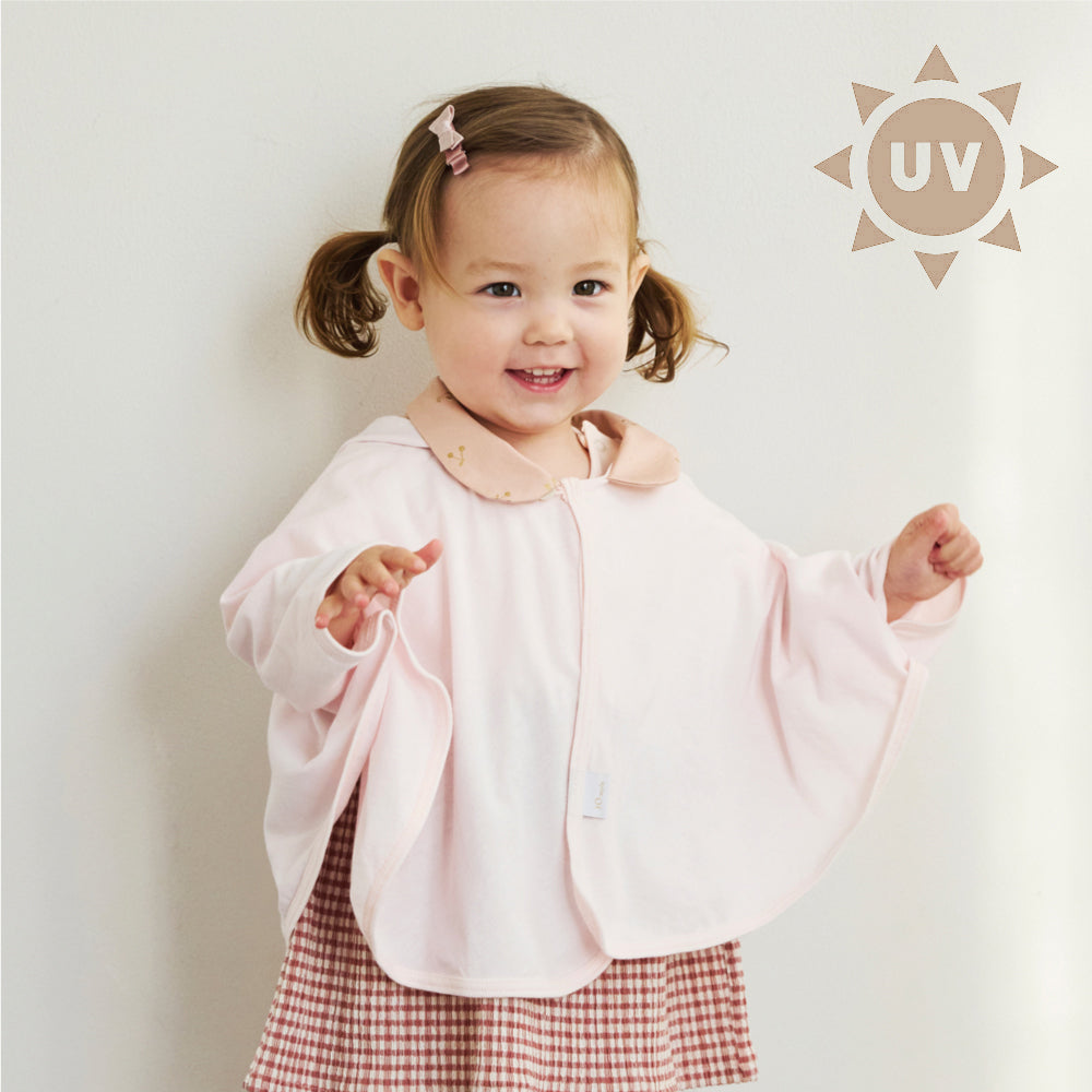 UVカット ベビーマント ピンク (新生児～100cm頃まで) – 10mois 公式オンラインショップ
