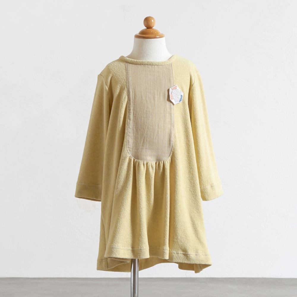 アイナパイルワンピース イエロー 70-80・80-90・90-100cm – 10mois 公式オンラインショップ