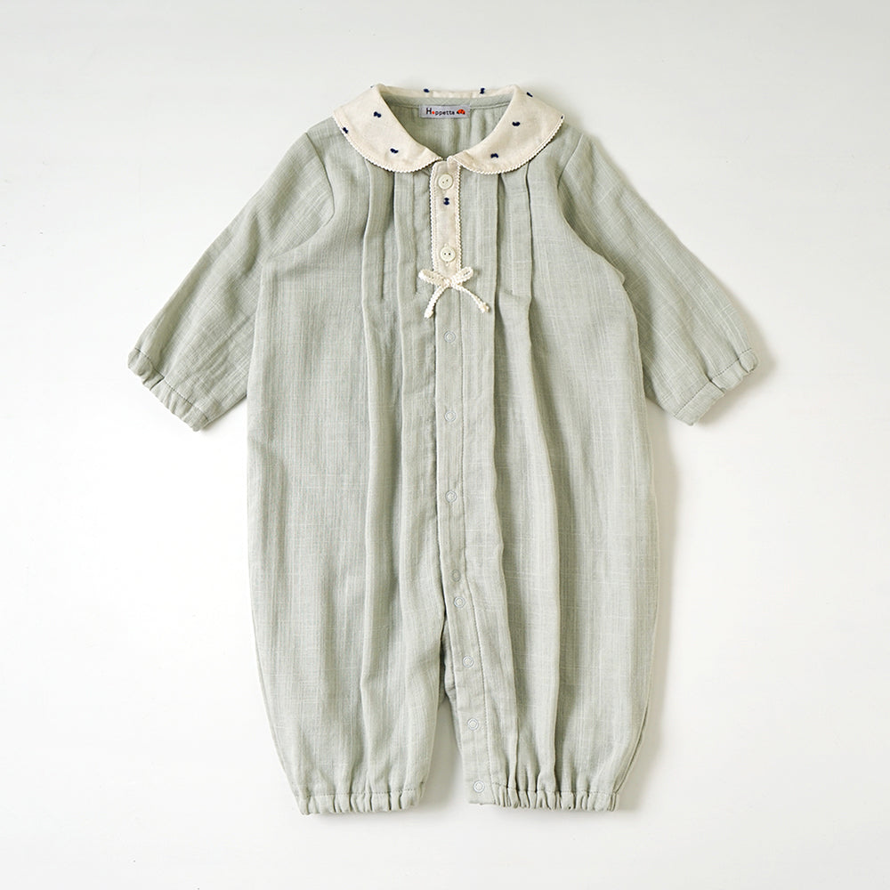 Wガーゼ丸衿2wayドレス(2wayオール) ペールグリーン 50-70cm – 10mois 公式オンラインショップ